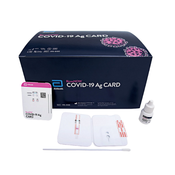 Abbott BinaxNOW Covid-19 Antigen Card Test (POC), 40 Tests/Box ...