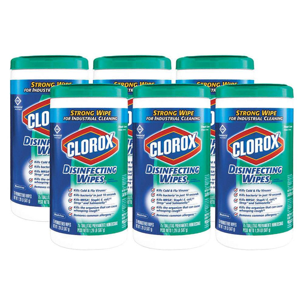 480 Clorox Disinfecting Wipes - 6 canisters of 75 wipes - Fresh Scent ...